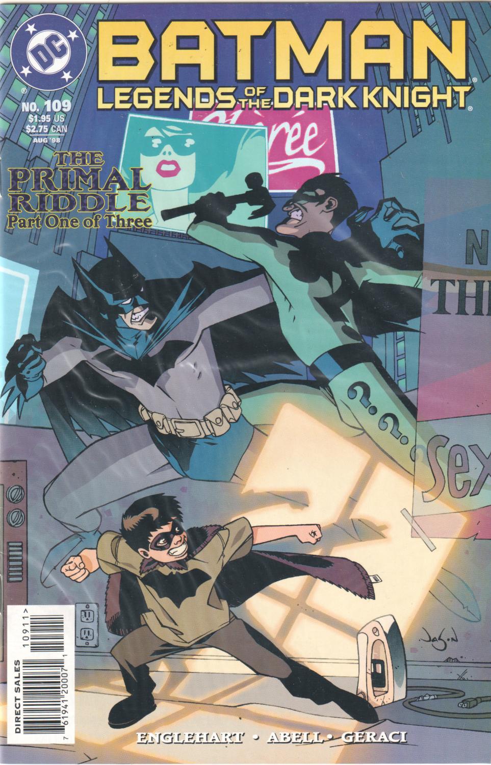 BATMAN LEGENDS O/T DARK KNIGHT THE PRIMAL RIDDLE #109-111 COMPLETE